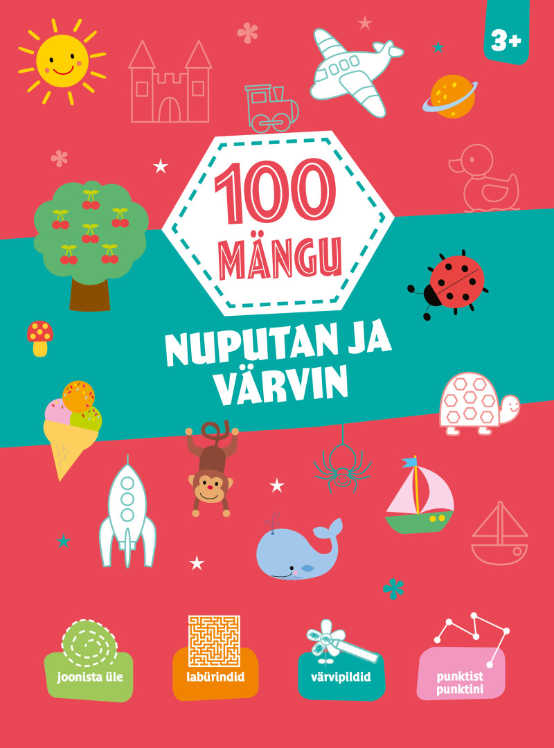 100 mängu. Nuputan ja värvin | Raamatud | Kirjastus Koolibri